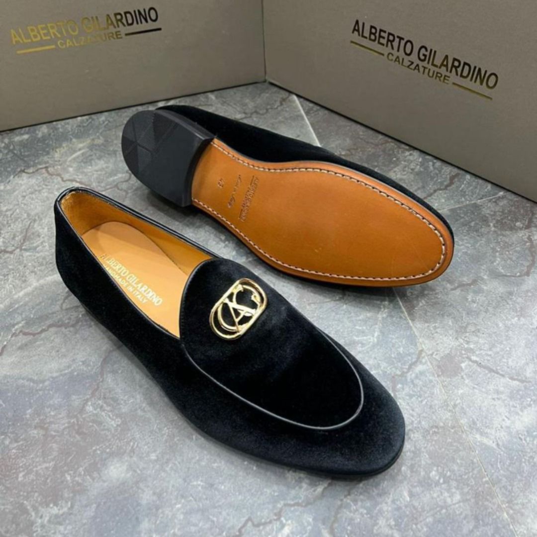 Original Alberto Gilardino Velvet Loafers
